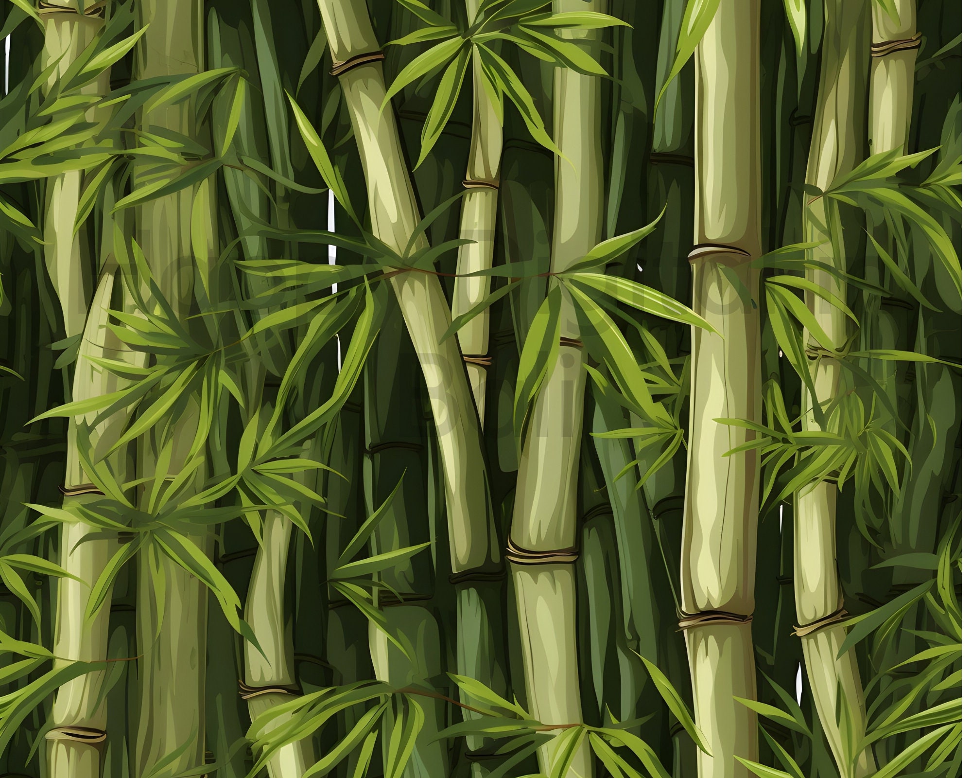 Bamboo - 10 Seamless Patterns. 12'x12', 300dpi - Seamless Digital Paper Pack - Tile Pattern ...