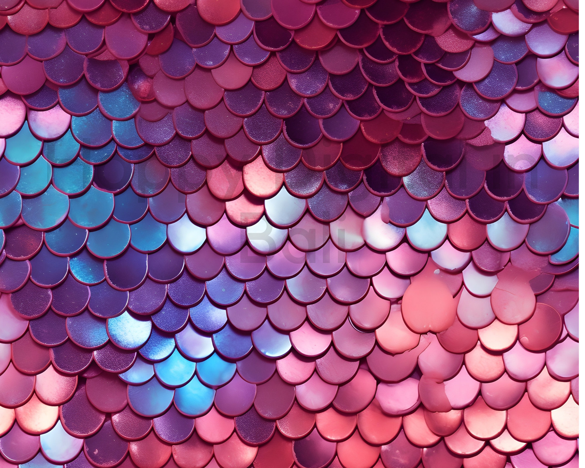 3D Glitter Mermaid Scales 10 Seamless Patterns, 12'x12', 300dpi ...