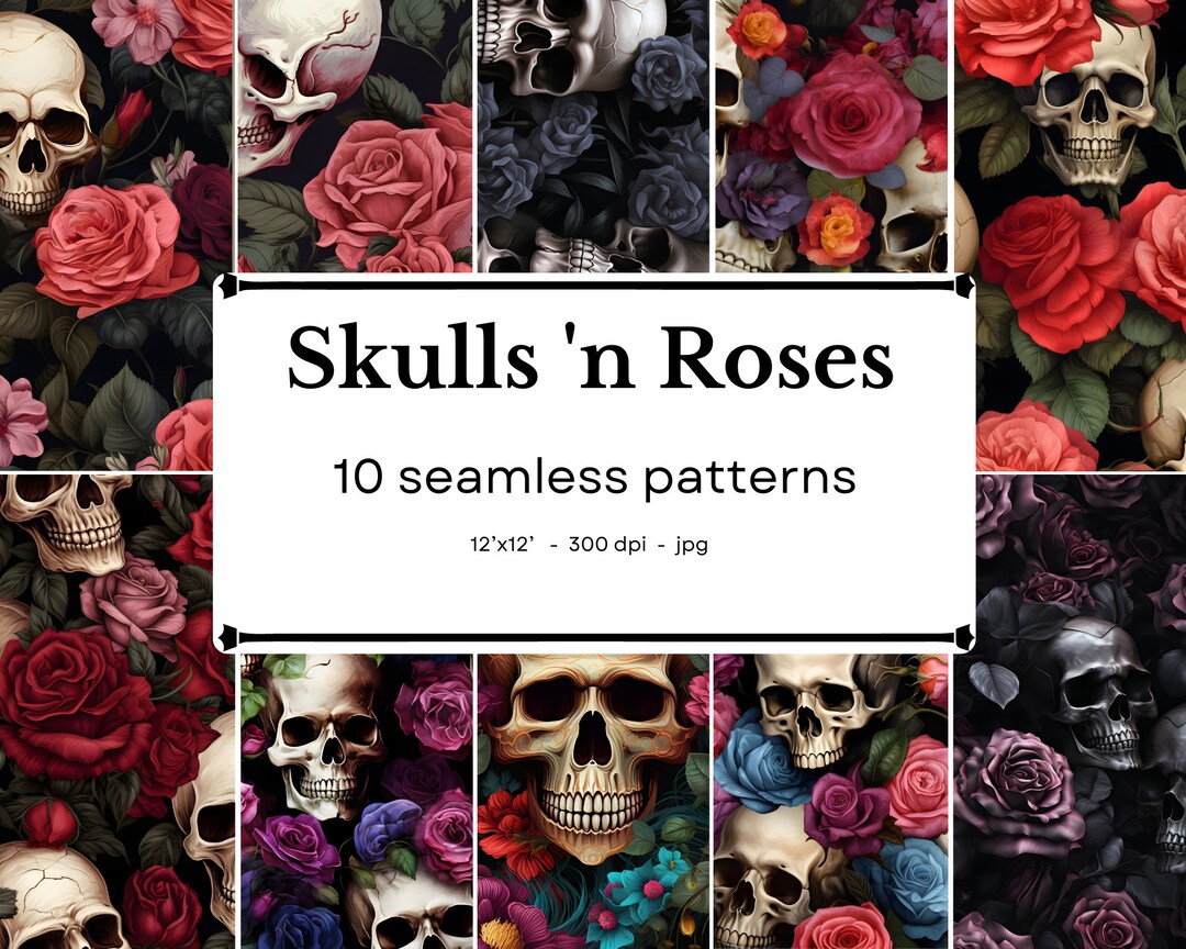 Skulls and Roses - Etsy Australia