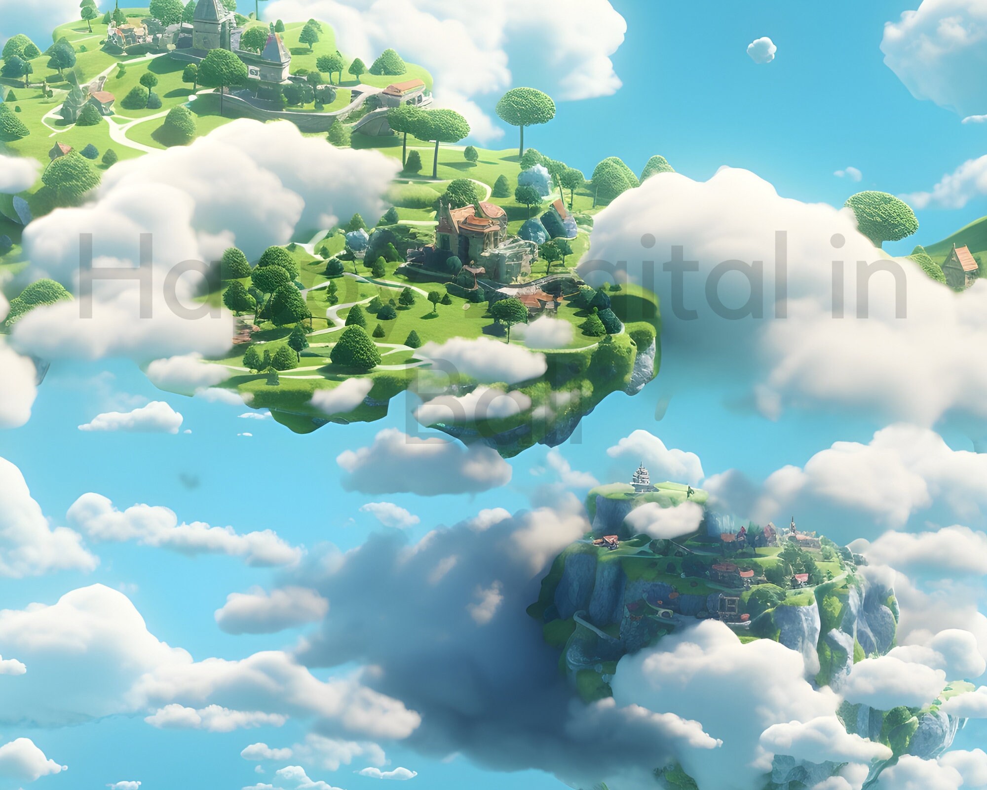 Islands in the Sky - 10 Seamless Patterns, 12'x12', 300dpi - Seamless ...