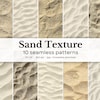 Beach Sand Seamless Digital Paper Background Texture - Tropical Sandy ...