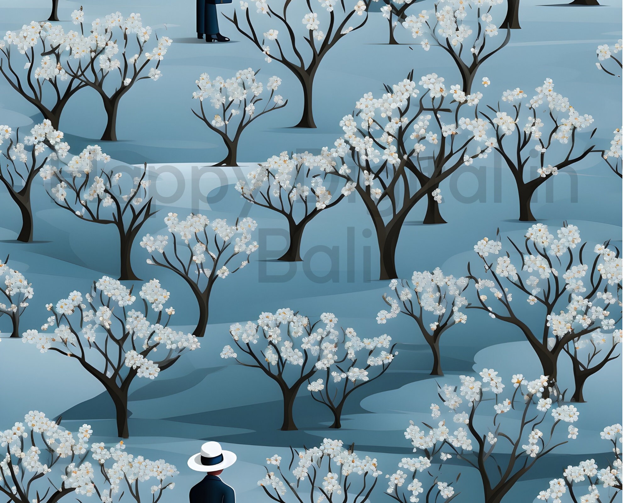 Flowers Inspired by Magritte 10 Seamless Patterns, 12'x12', 300dpi ...