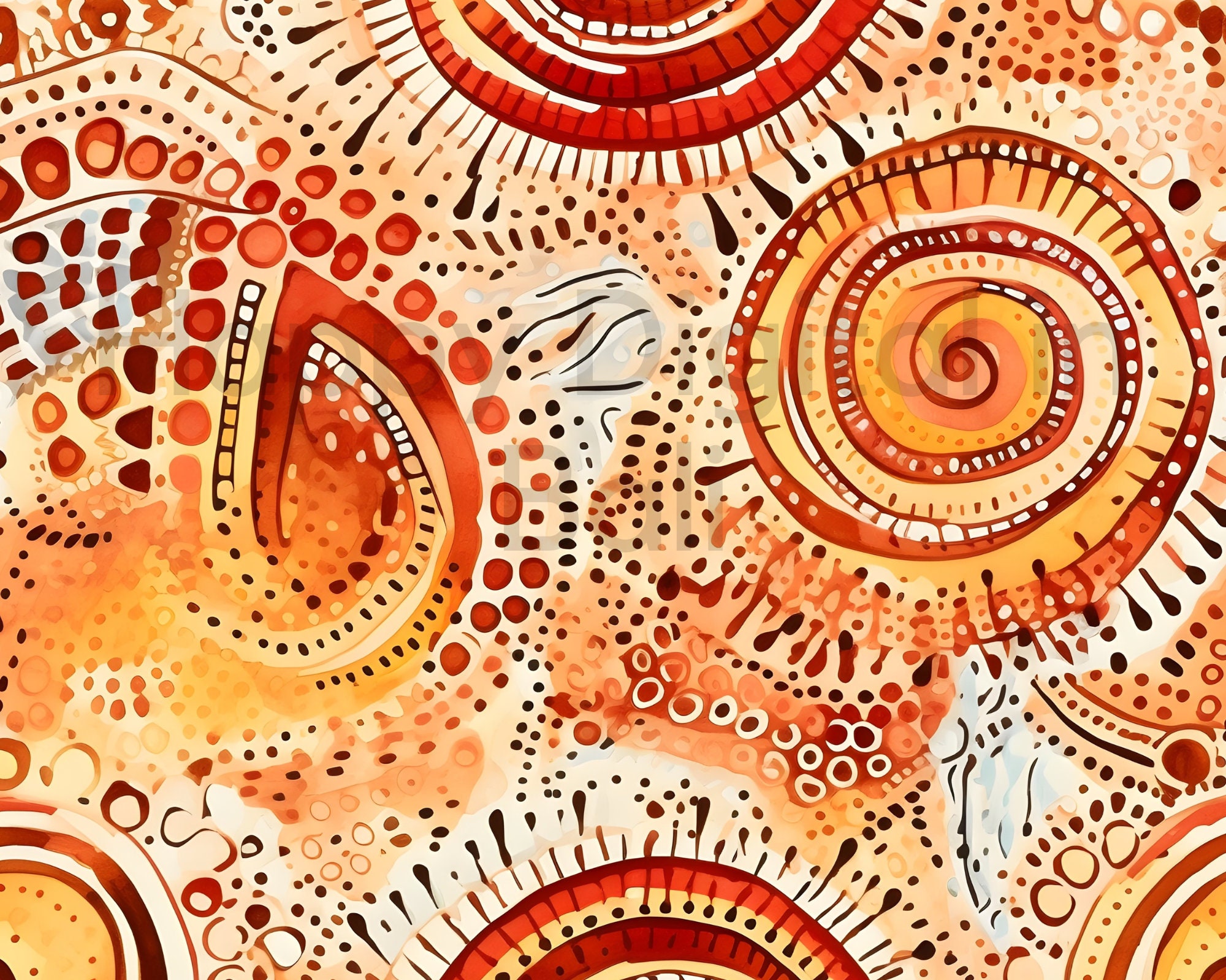 Aboriginal Vibes - 10 Seamless Patterns, 12'x12', 300dpi -seamless ...