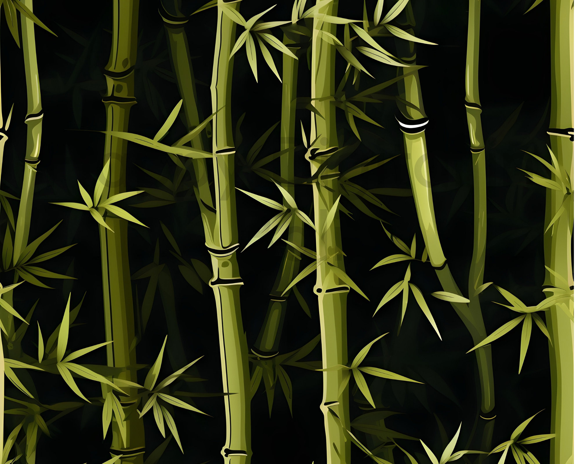 Bamboo 10 Seamless Patterns. 12'x12', 300dpi Seamless Digital Paper Pack Tile Pattern ...