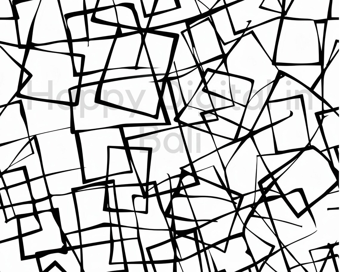 Curvy Squares - 10 Seamless Patterns. 12'x12', 300dpi - Seamless ...