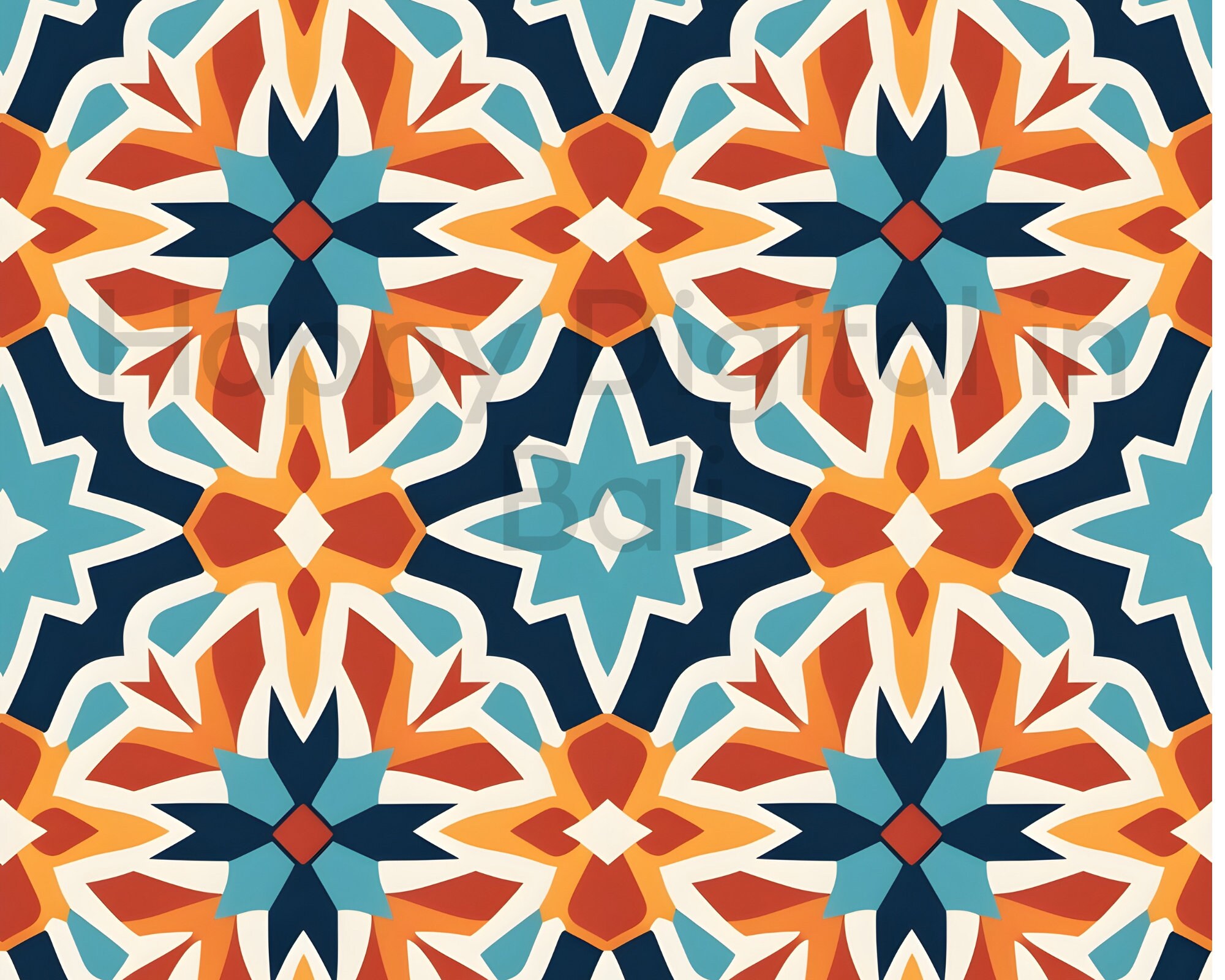 Moroccan Tiles - 10 Seamless Patterns, 12'x12', 300dpi - Seamless ...