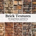 Brick Textures - 10 Seamless Patterns, 12'x12', 300dpi - Seamless ...