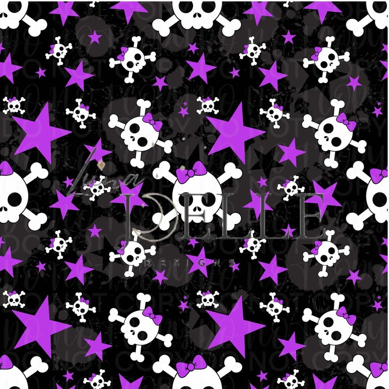 Skull and Stars Seamless - Emo Seamless - Millennial Seamless ...