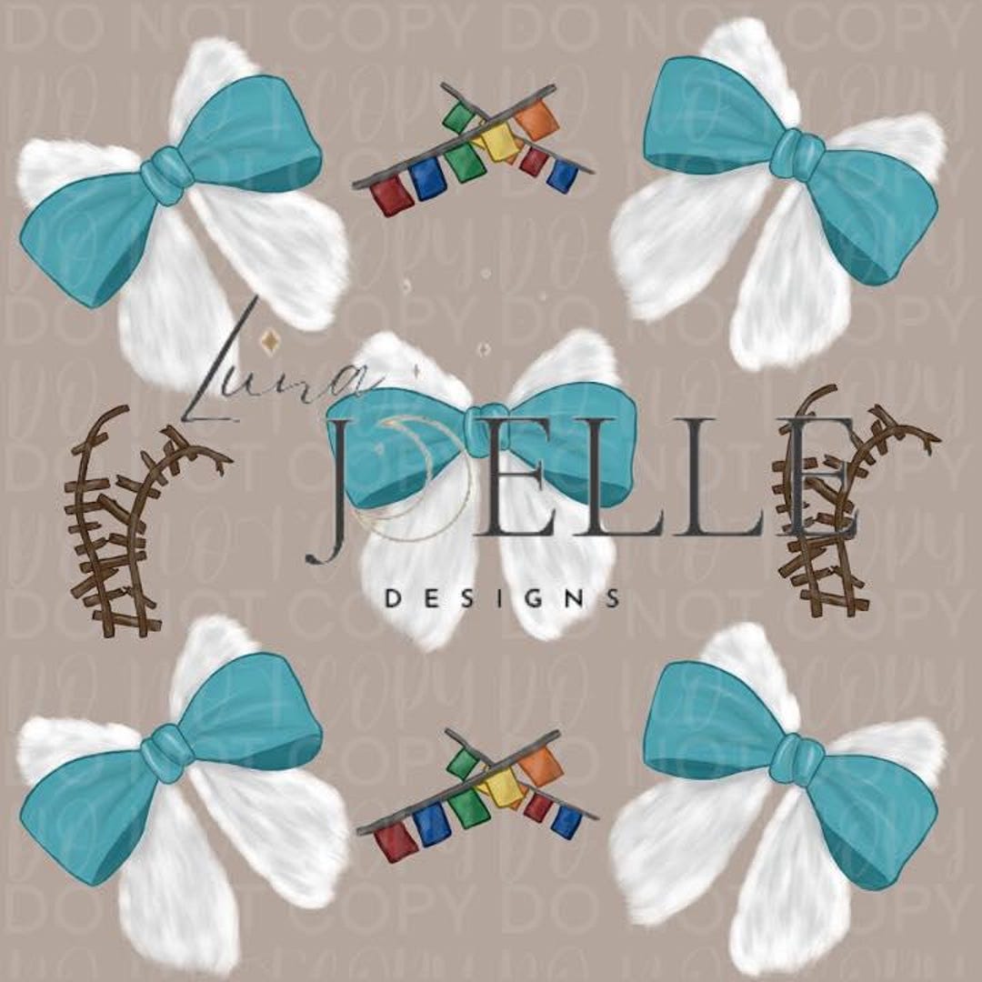 Everest Coquette Yeti Bow Collage PNG - Theme Park Bow - Bow PNG ...
