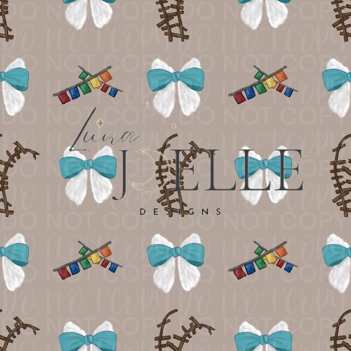 Everest Coquette Yeti Bow Seamless File - Bow Seamless - Theme Park ...