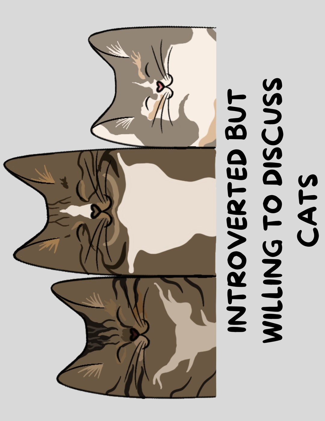 Introverted but Talk to Cats - Etsy