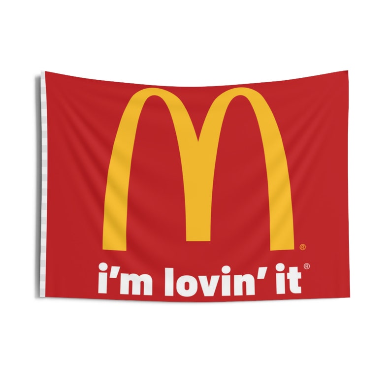 Mcdonalds Inspired Indoor Wall Tapestry: Fast Food Themed - Etsy