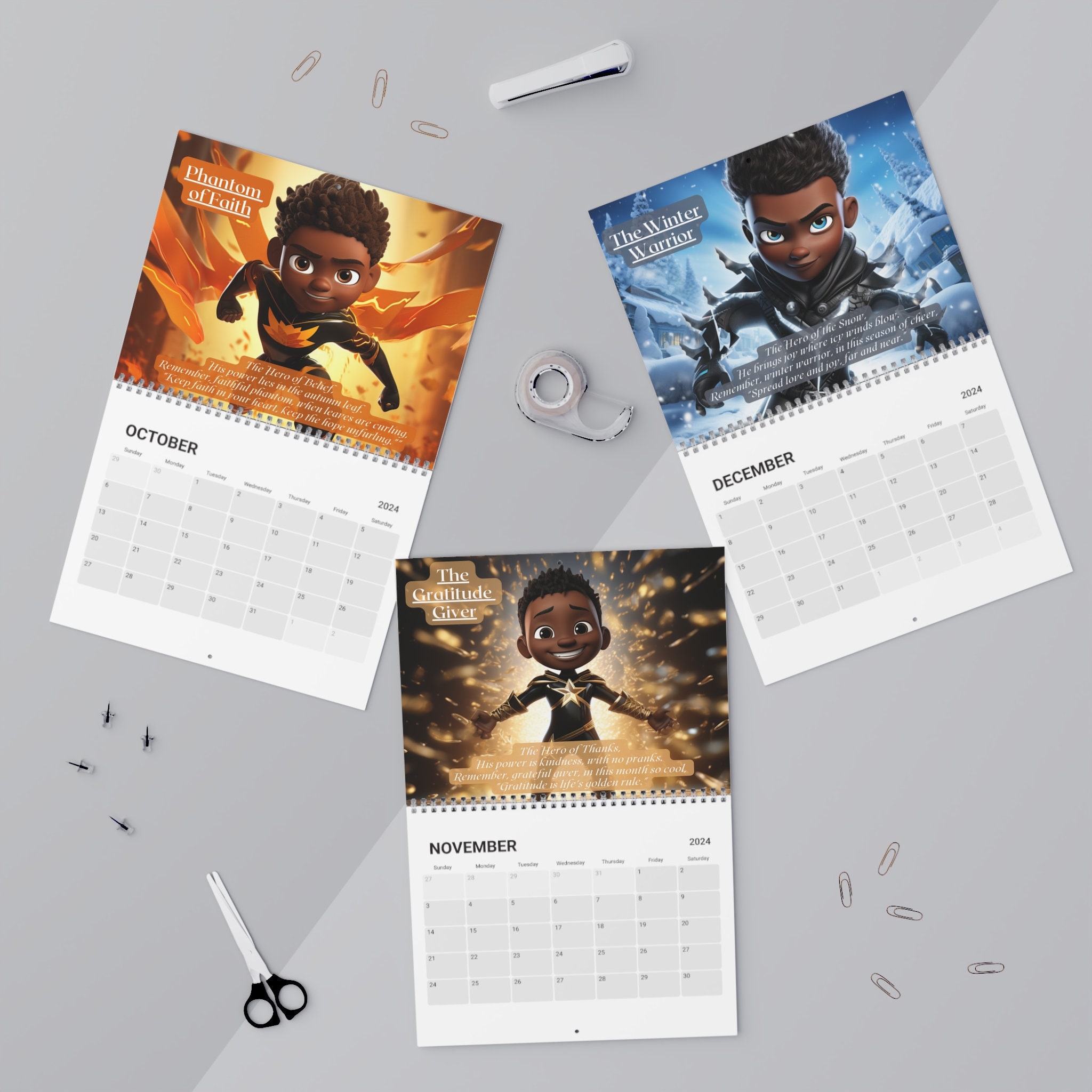 Superhero Calendar 2026, Boys Calendar 2026, Superhero Gifts, Boys ...