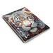 White Tiger Spiral Notebook, White Tiger Notebook, Tiger Journal, Tiger ...