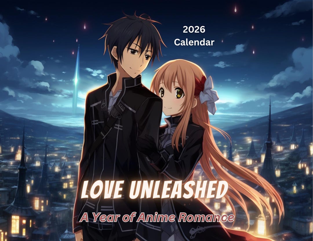 Anime Calendar 2026, Anime Lovers, Anime Fans, Anime Gifts, Anime Wall ...