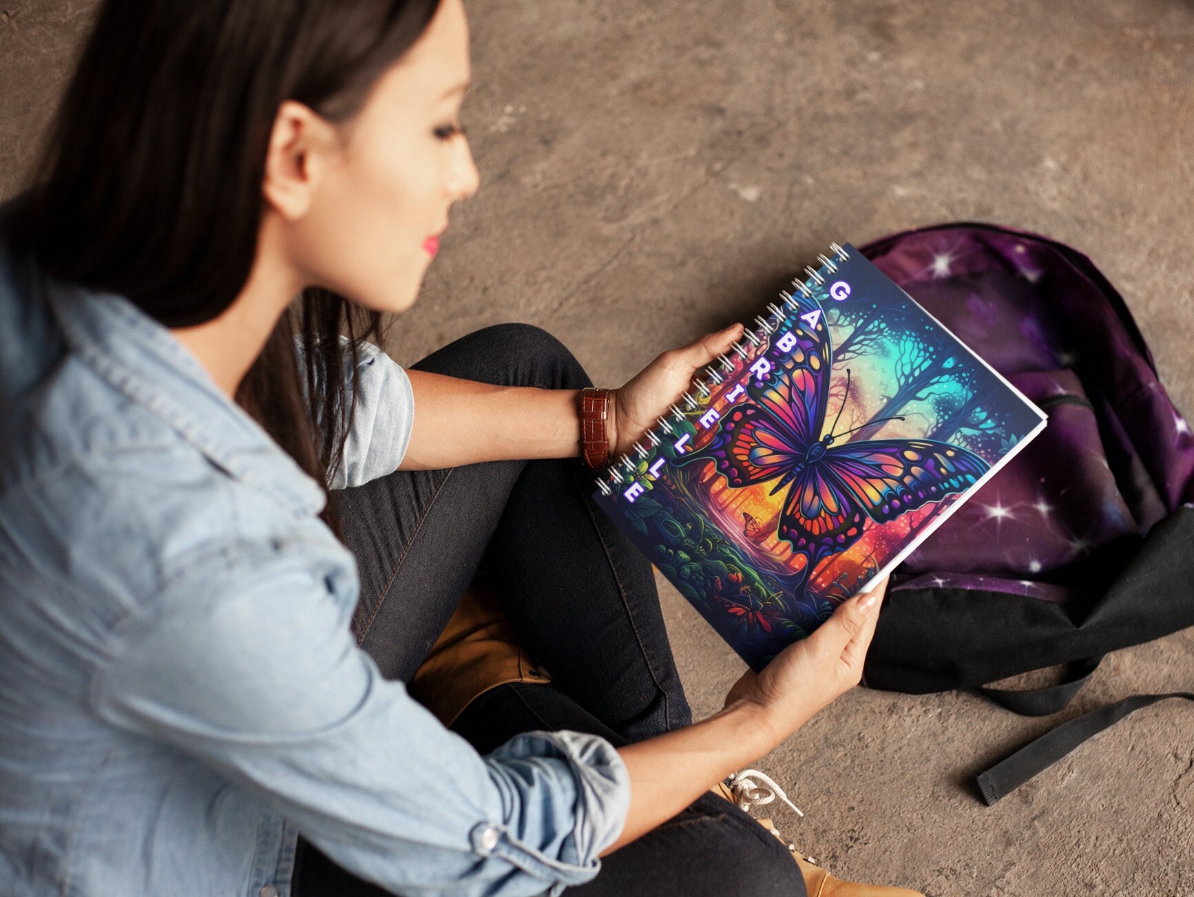 Butterfly Spiral Notebook, Butterfly Notebook, Butterfly Journal ...