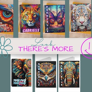 White Tiger Spiral Notebook, White Tiger Notebook, Tiger Journal, Tiger ...