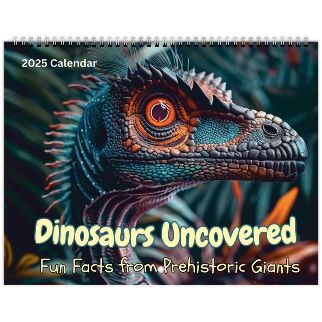 Dinosaurs Calendar 2025, Kids Dinosaur Gift, Dinosaur Gifts, Dinosaur ...
