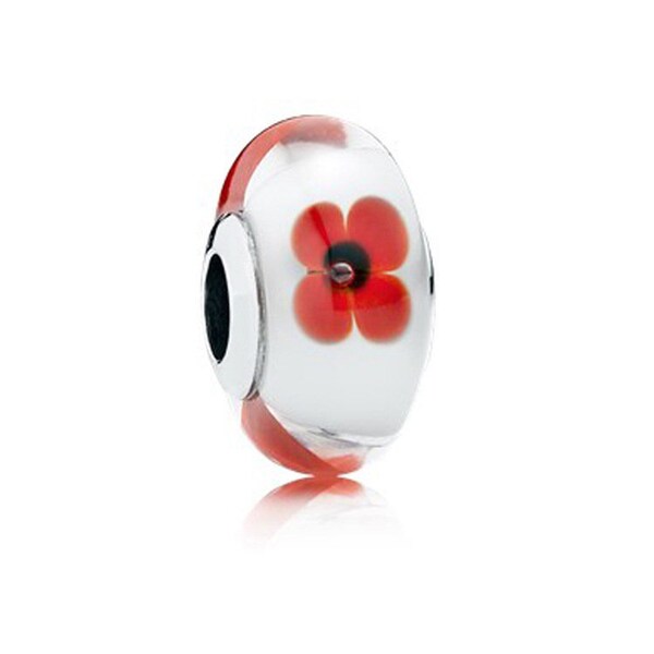 Pandora Red Murano Glass Bead - Etsy