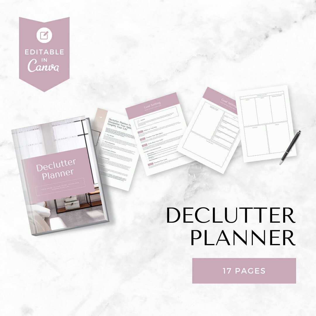 Declutter Checklist | Cleaning Checklist | Declutter Challenge ...