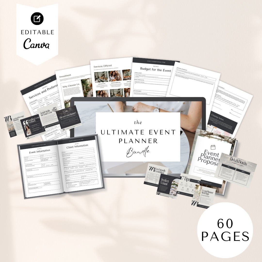 Ultimate Event Planner Bundle | Proposal Form | Intake Form | Price ...