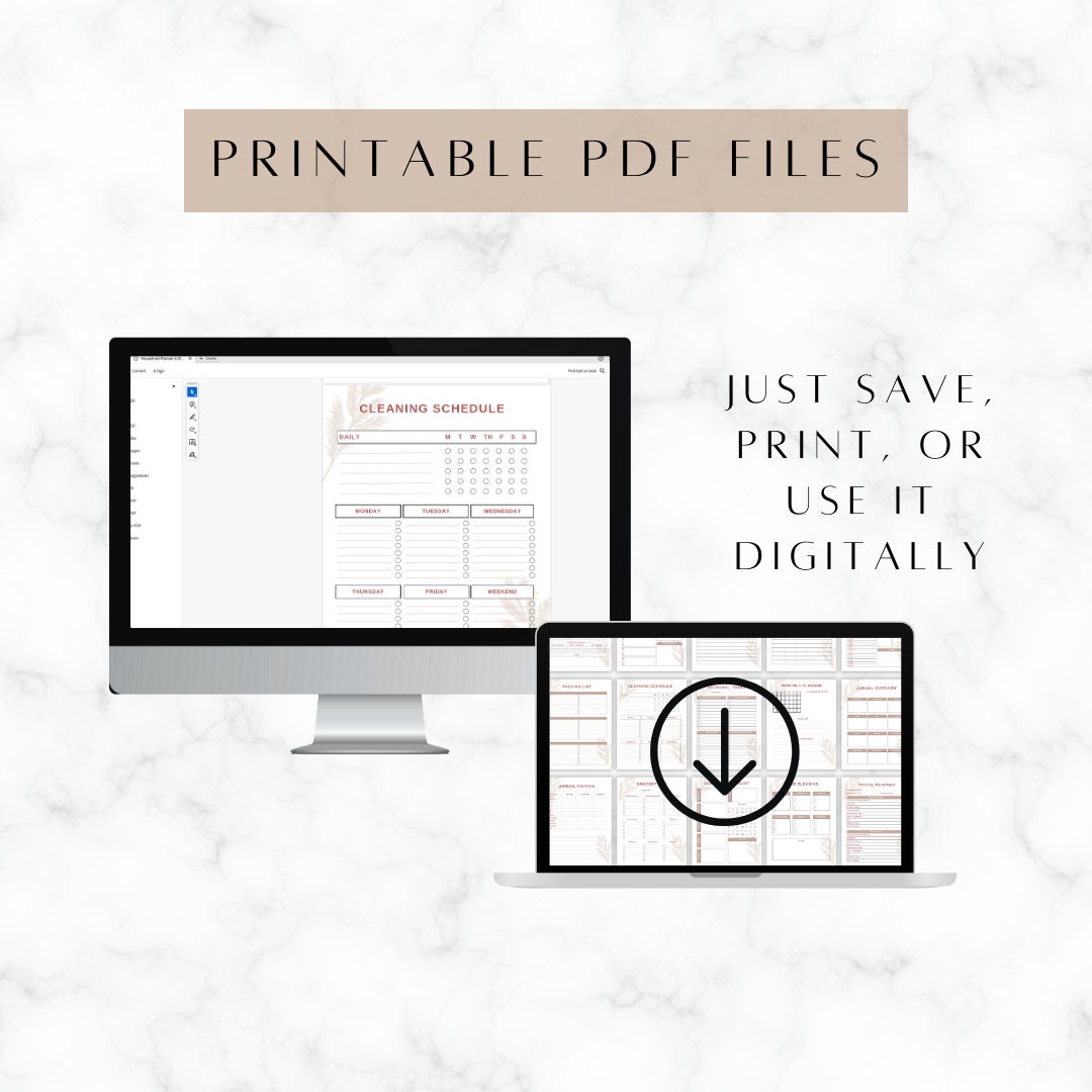 Household Planner | Adhd Planner Printable | Weekly Household | Family ...