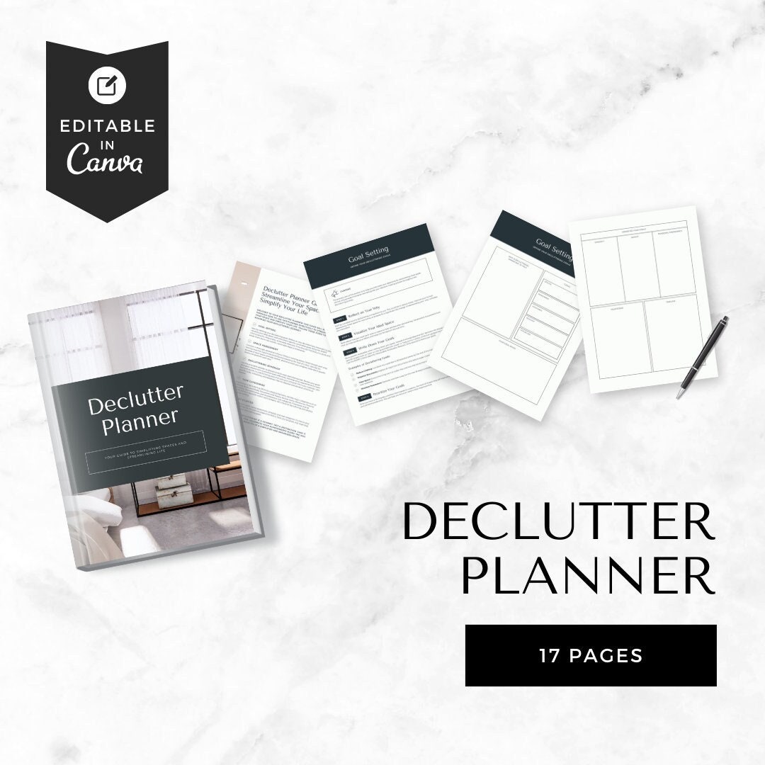 Declutter Checklist | Cleaning Checklist | Declutter Challenge ...