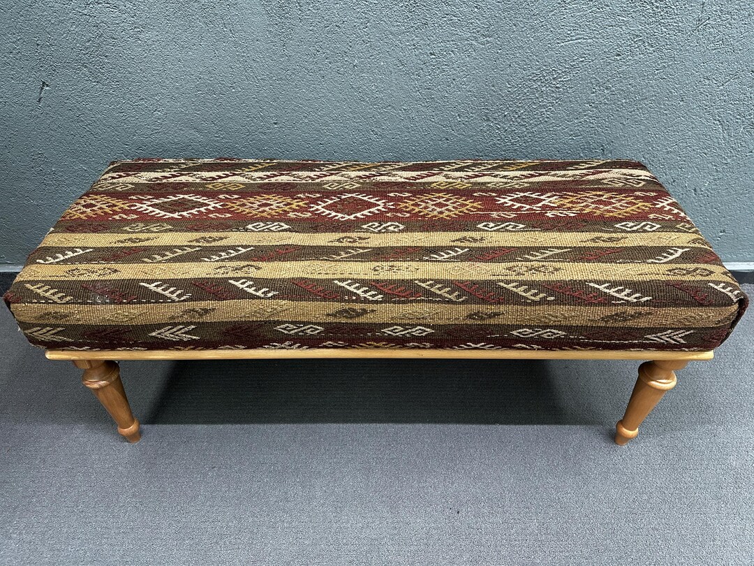 Bohemian Bench, Entryway Bench, Long Rectangular Bench, Ottoman Bench ...