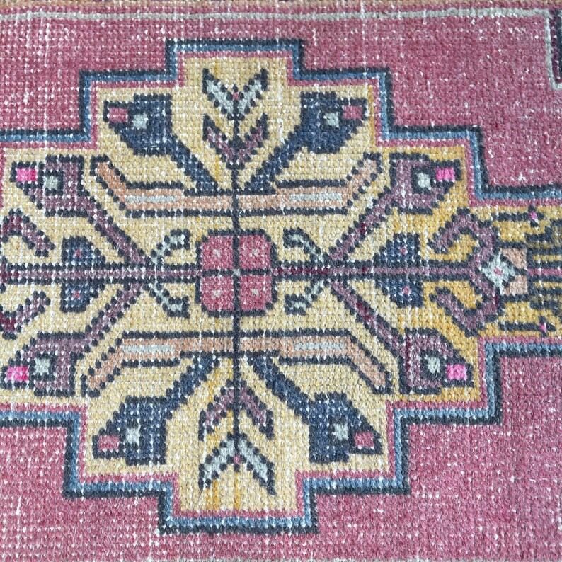 1.6x3.1 Ft Turkish Rug, Red Striped Vintage Wool Rug - Etsy UK