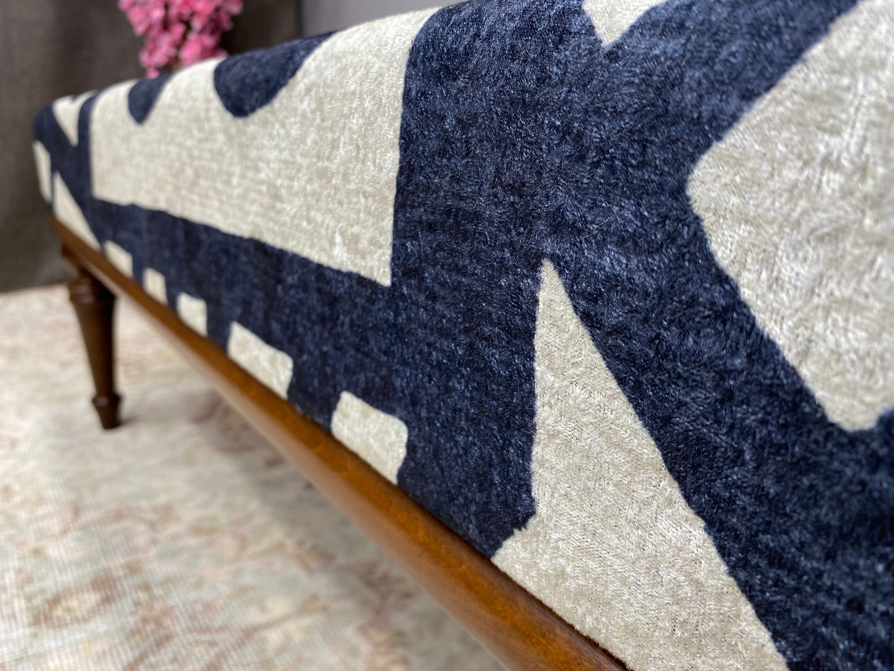 Upholstered Bench Ottoman Benches Modern Bench Wooden - Etsy