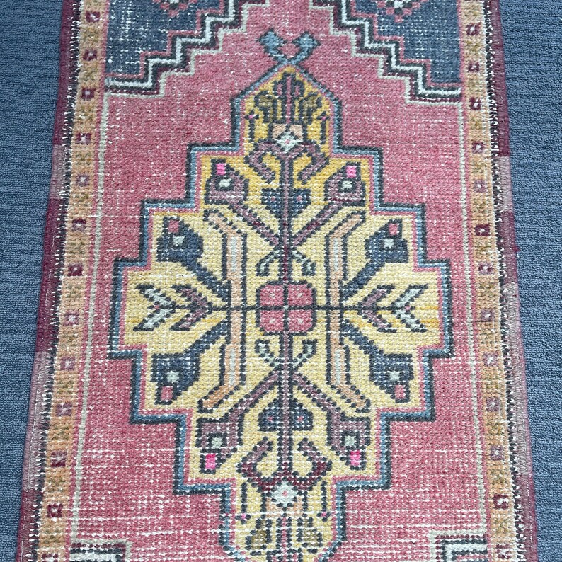 1.6x3.1 Ft Turkish Rug, Red Striped Vintage Wool Rug - Etsy UK
