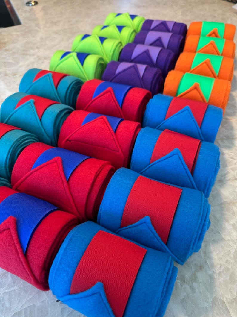Shag Wraps Lamb Leg Wraps Colored Velcro - Etsy