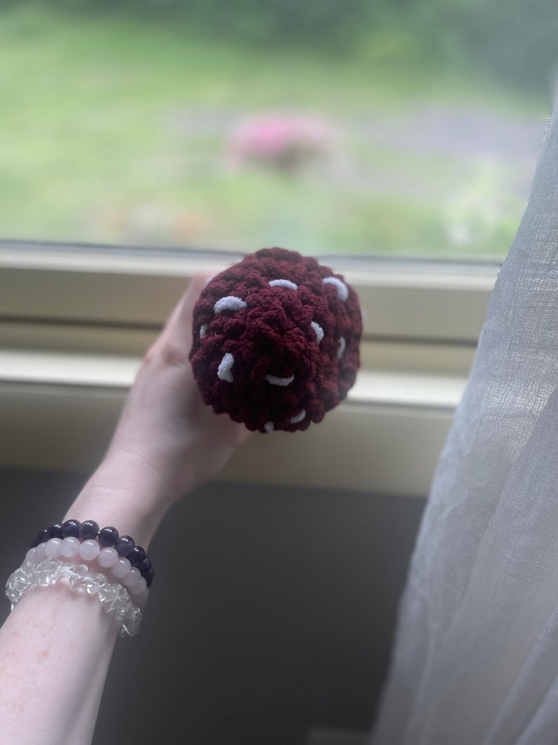 Mini Poppable Crochet Mushroom Plushie Stress-ball - Etsy