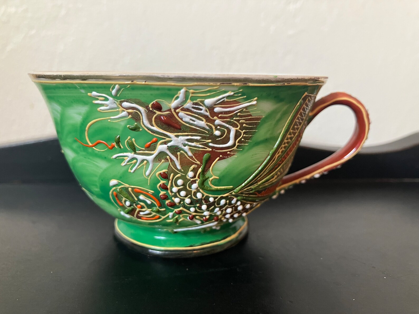 Vintage Japanese Moriage Dragonware Tea Set - Etsy