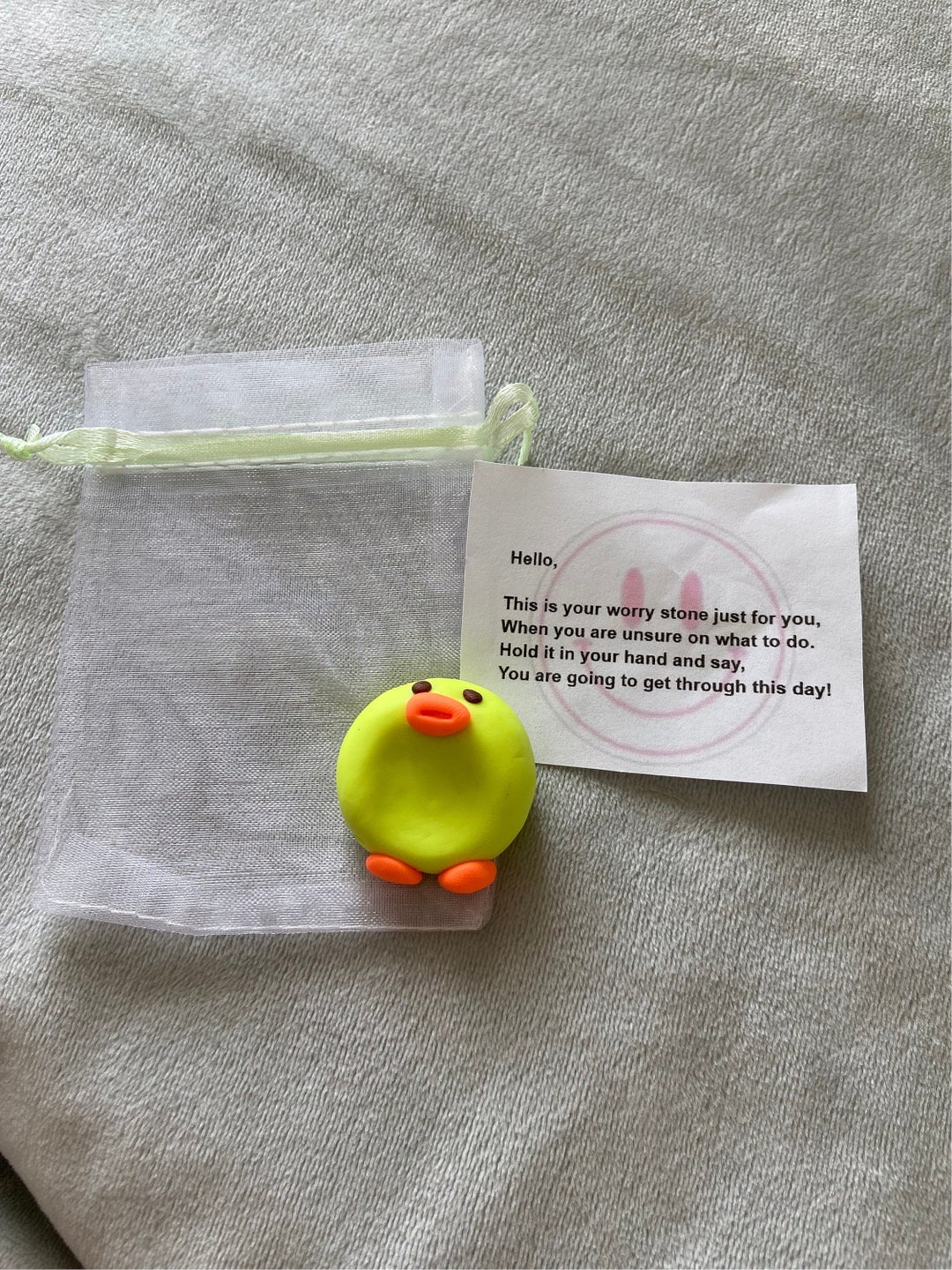 Worry Stone Pet (duck) - Etsy