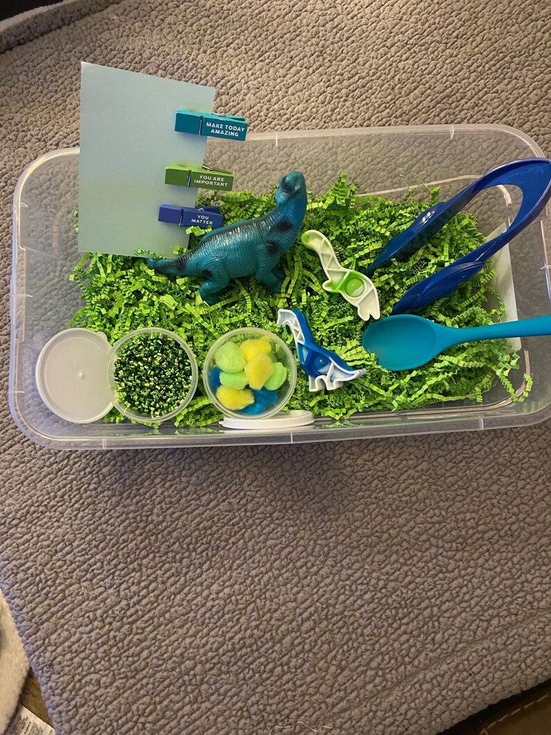 Dino Land Sensory Bin - Etsy