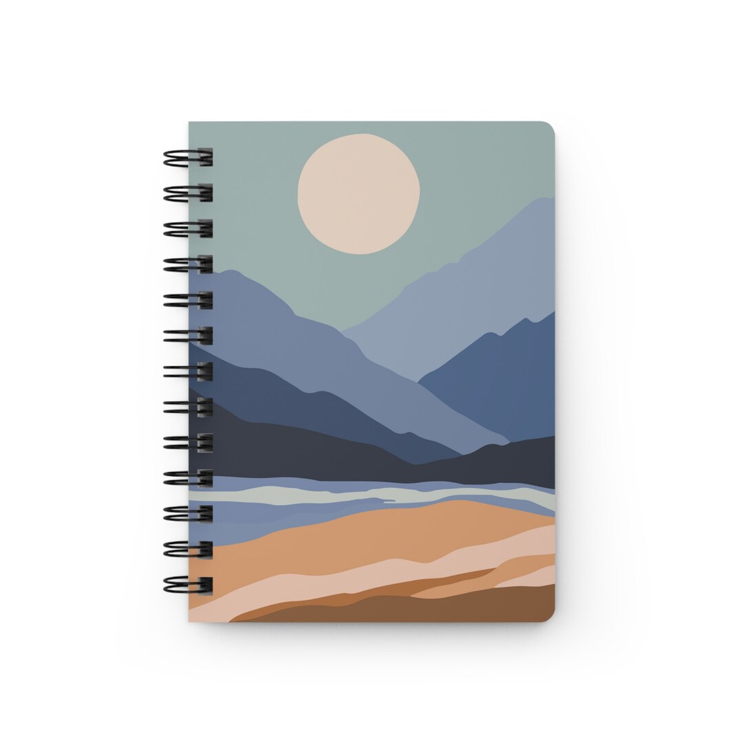 Mountain Landscape Spiral Bound Journal - Etsy