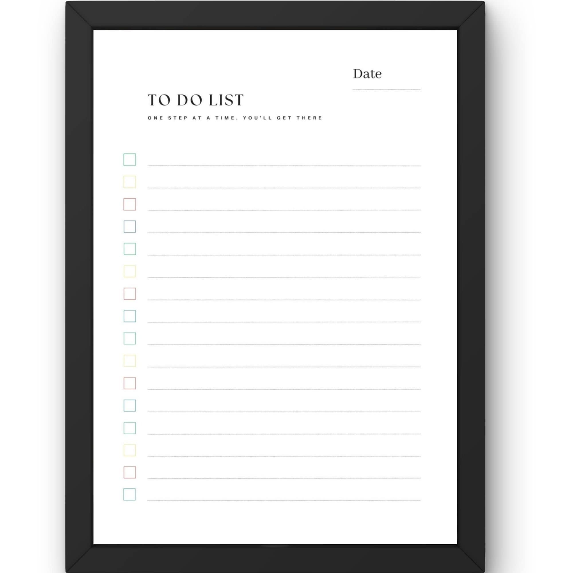 To Do List Printable and Fillable of 4 Pages, Undated to Do List ...