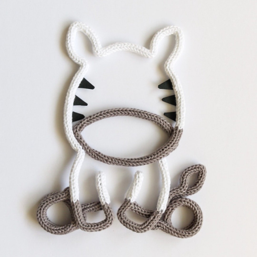 Personalized Knitted Wire Zebra: Jungle Nursery Decor - Etsy