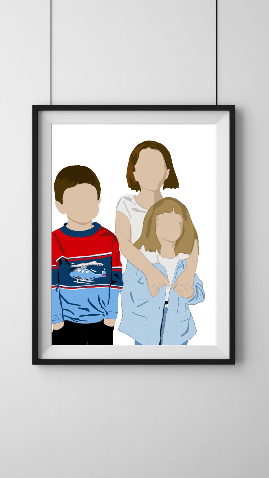 Custom Illustration, Custom Digital Portrait From Photo, Personalized ...