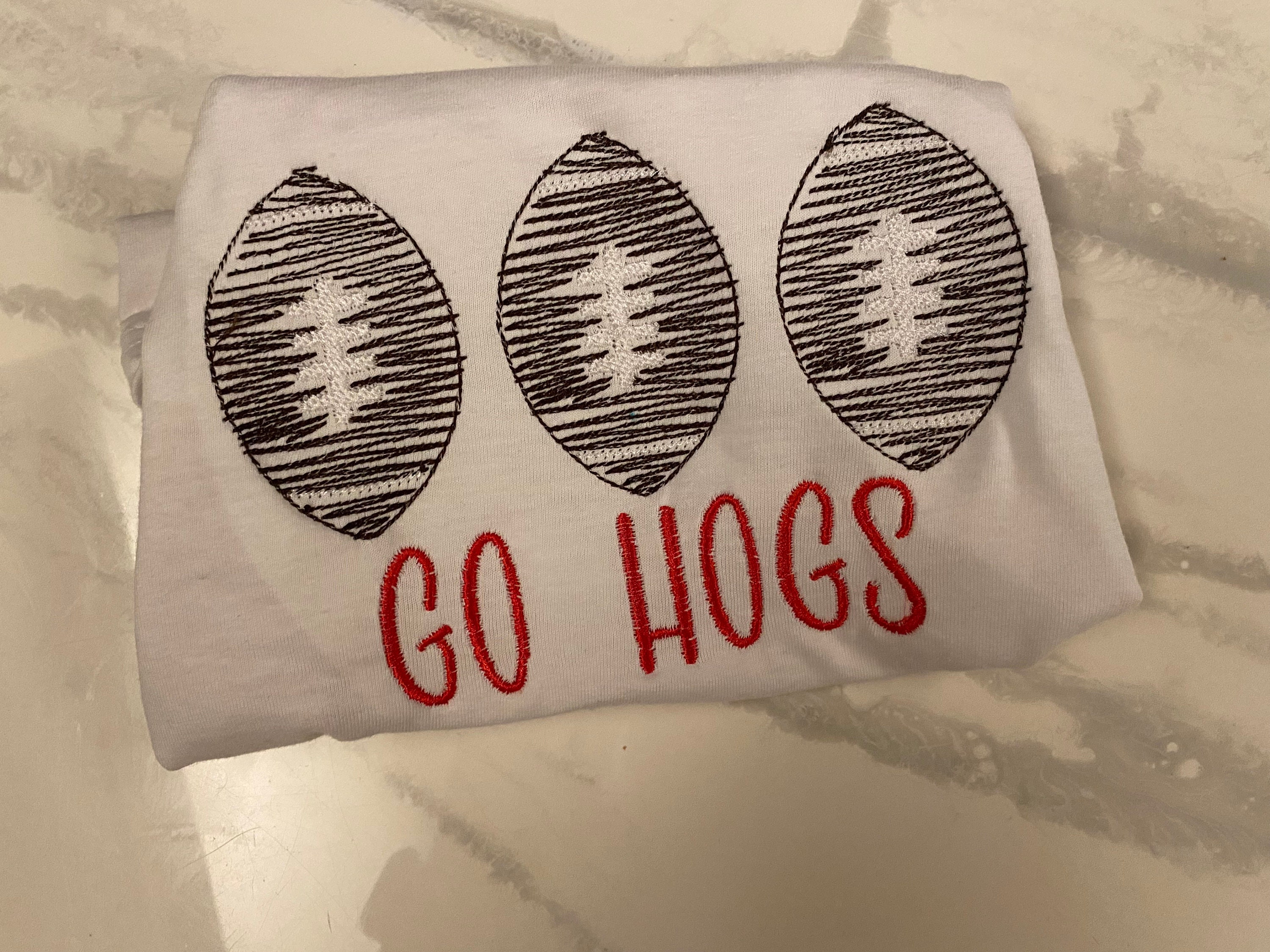 Go Hogs Football Shirt - Etsy