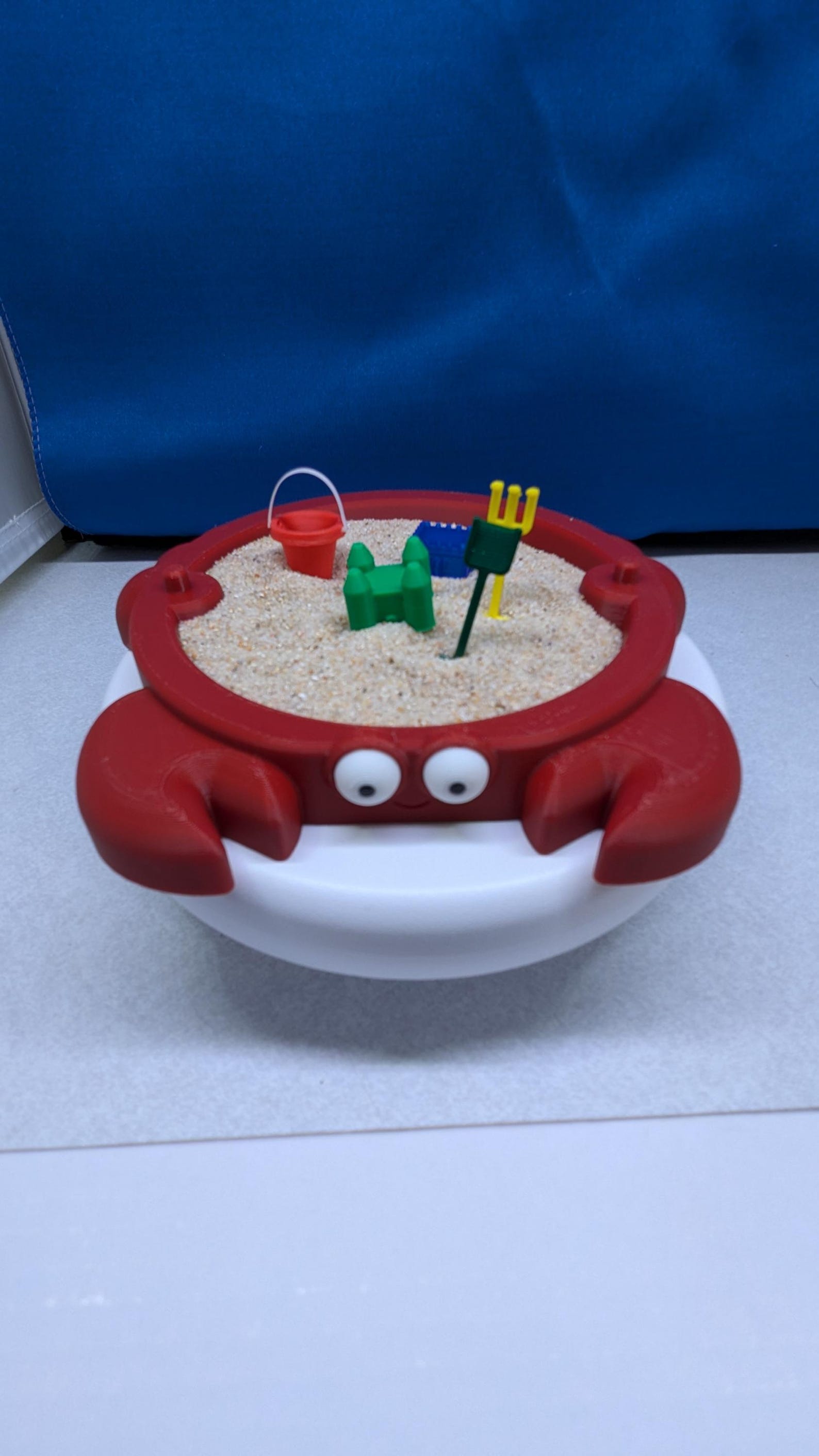Crab Mini Sand Box, Zen Garden, Sensory Toy, Crabbie Desk Toy - Etsy
