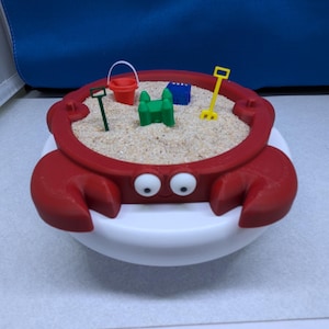 Crab Mini Sand Box, Zen Garden, Sensory Toy, Crabbie Desk Toy - Etsy