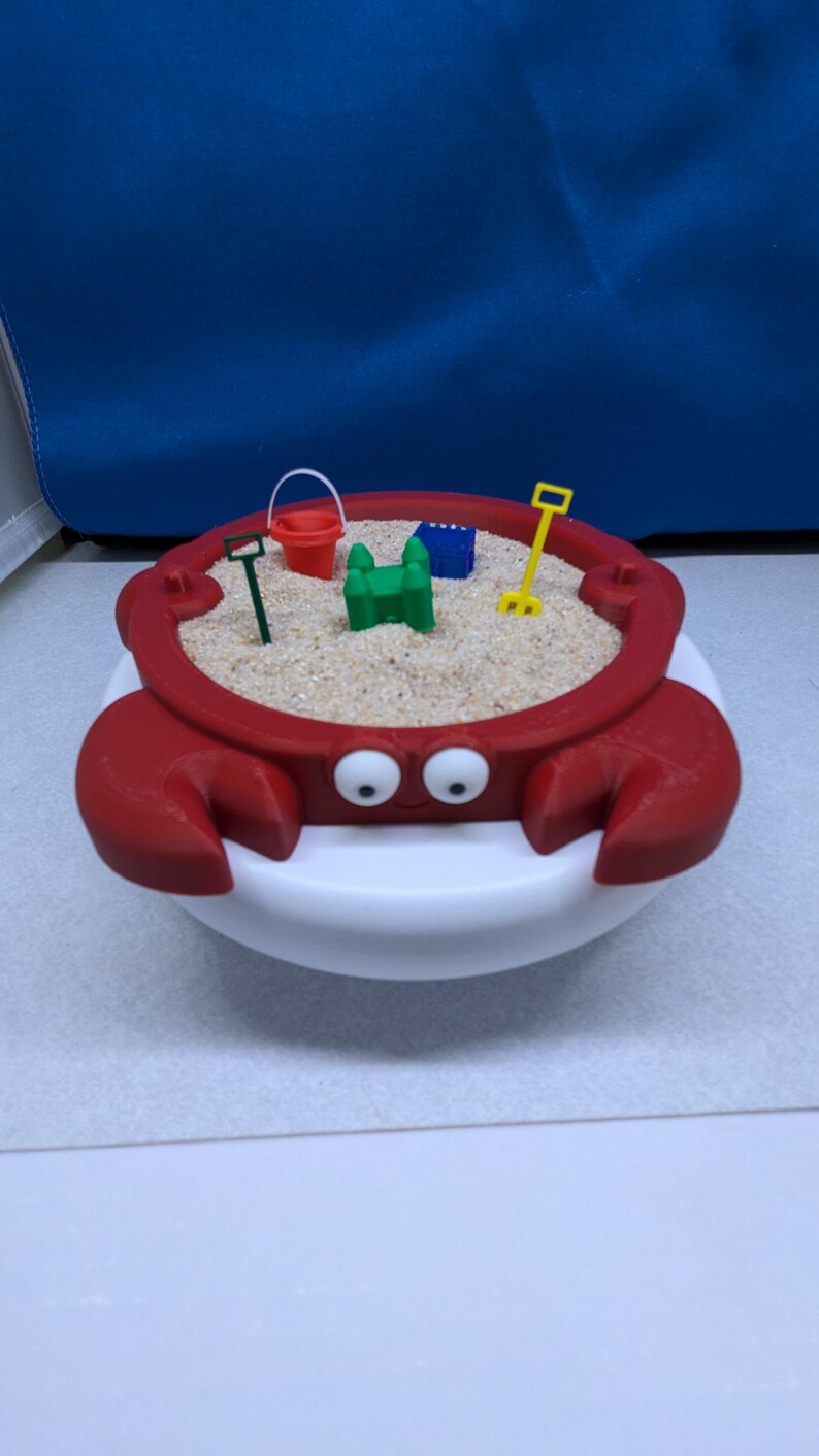 Crab Mini Sand Box, Zen Garden, Sensory Toy, Crabbie Desk Toy - Etsy