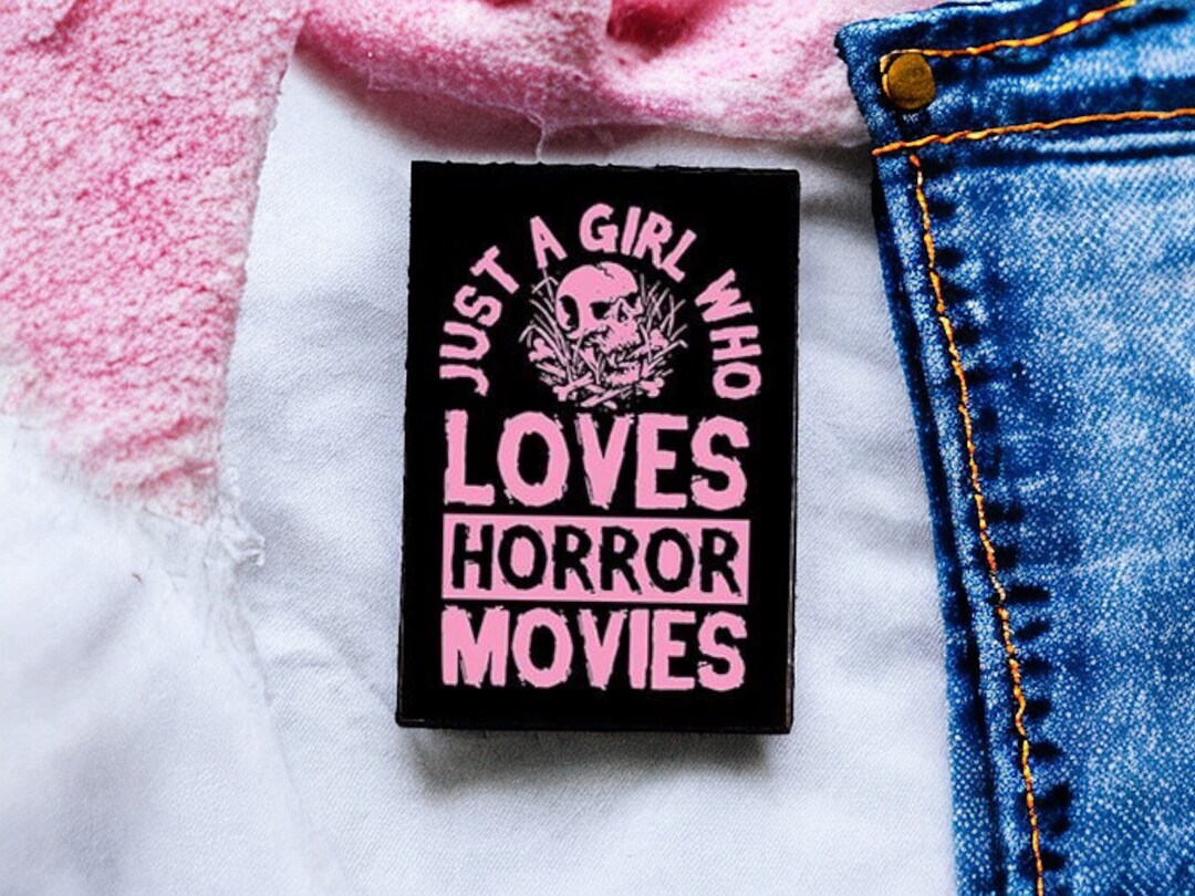 Brooch Horror Movie Pin Enamel Pin Weird Scary Cute Just Girl Who Loves ...