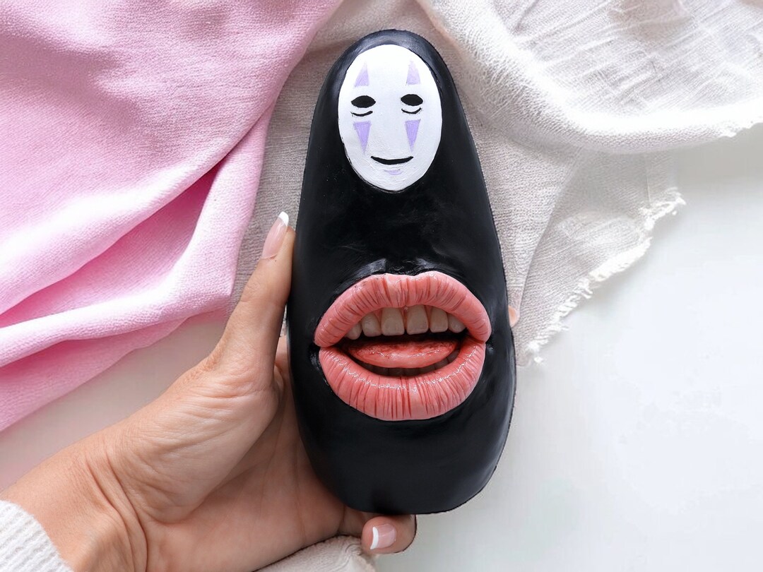 Faceless Man Ghibli Spirited Away Mouth Realistic Sculpture - Etsy