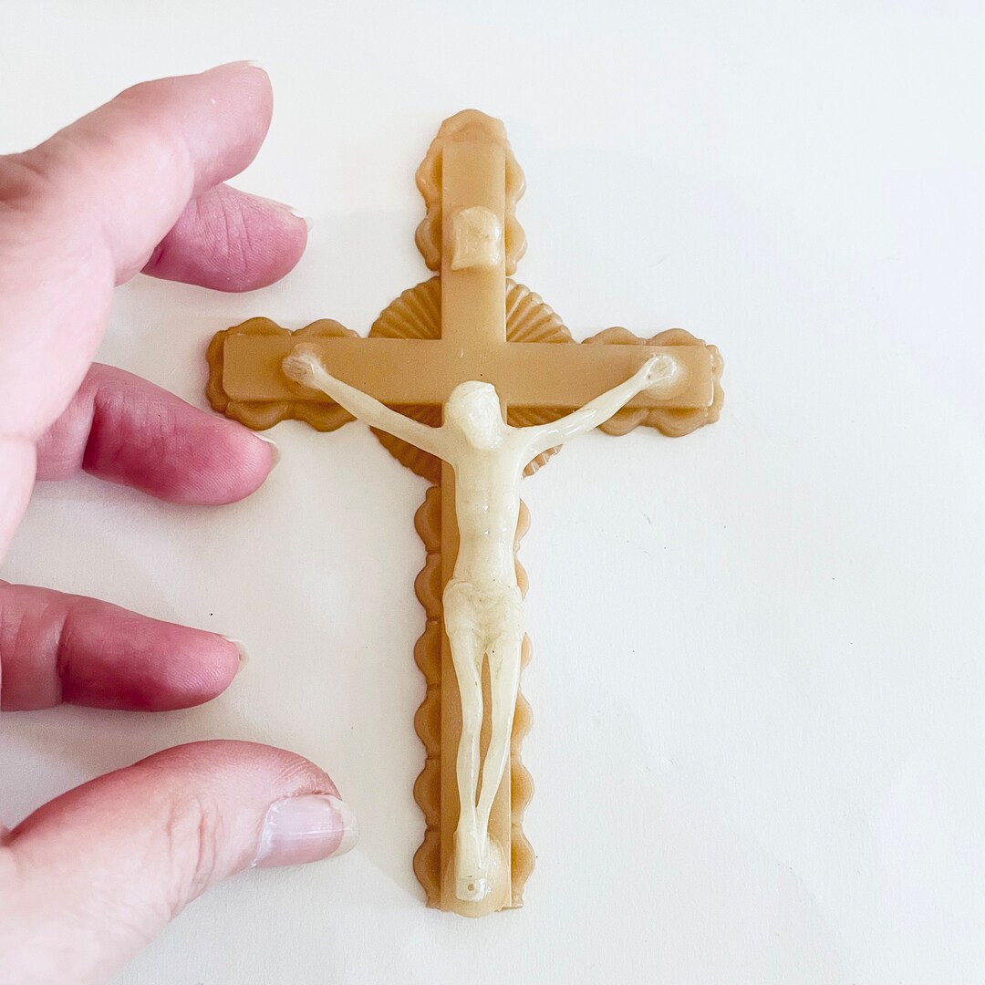 1950s Crucifix Broken at the Very Bottom but so Evenly That It Still ...
