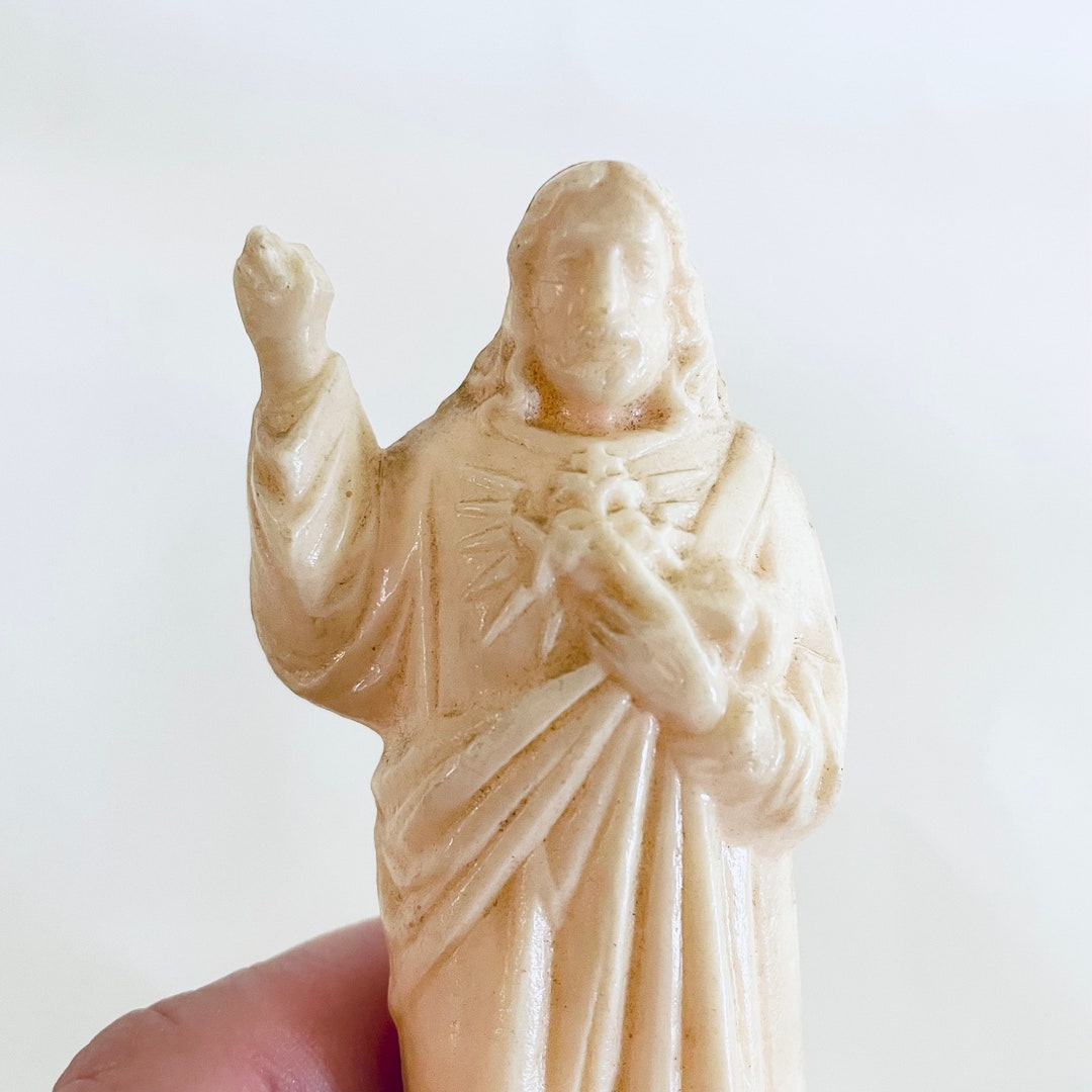 HTF 1950s RARE Jesus Figure Miniature Religious Statue of Christ - Etsy