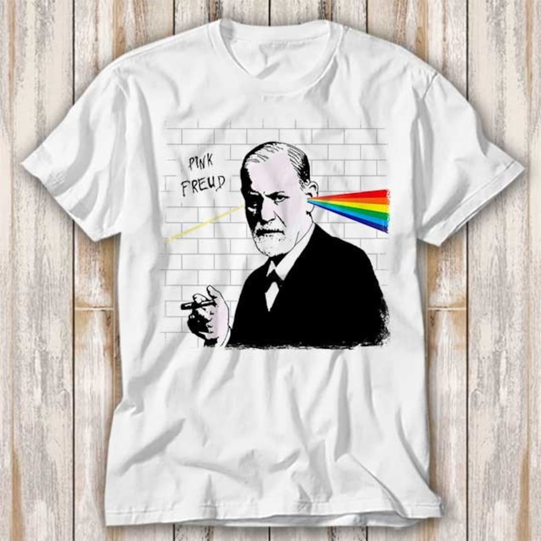 Pink Freud Dark Side of Your Mom Sigmund Floyd Pun Slogan Joke T Shirt ...