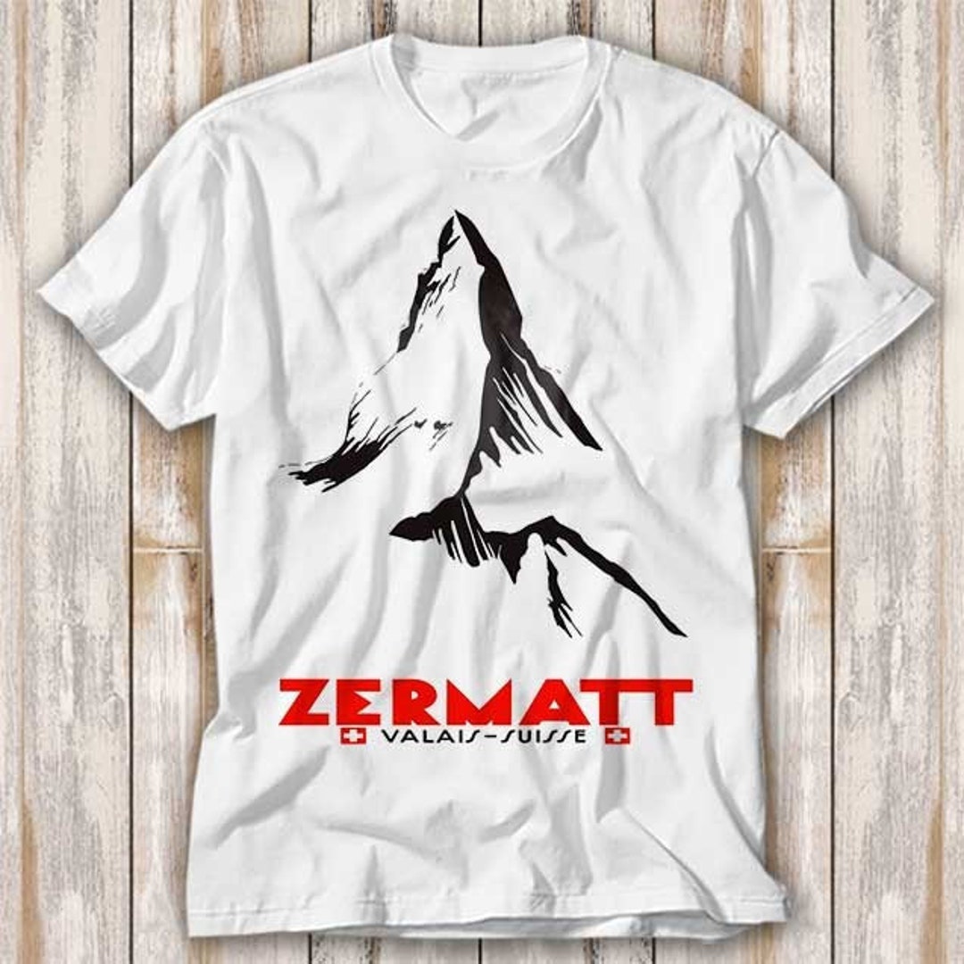 Swiss Alps Ski Zermatt Valais Switzerland Poster T Shirt Best Seller ...